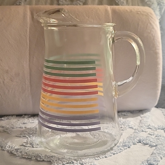 Anchor Hocking | Dining | Vintage Anchor Hocking Glass Pitcher With Ice ...